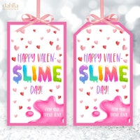 Slime Birthday Thank You Tags, Slime Party, Digital File, Printable ...