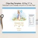 Peter Rabbit Chip Bag Label Template EDITABLE Chips Wrapper - Etsy