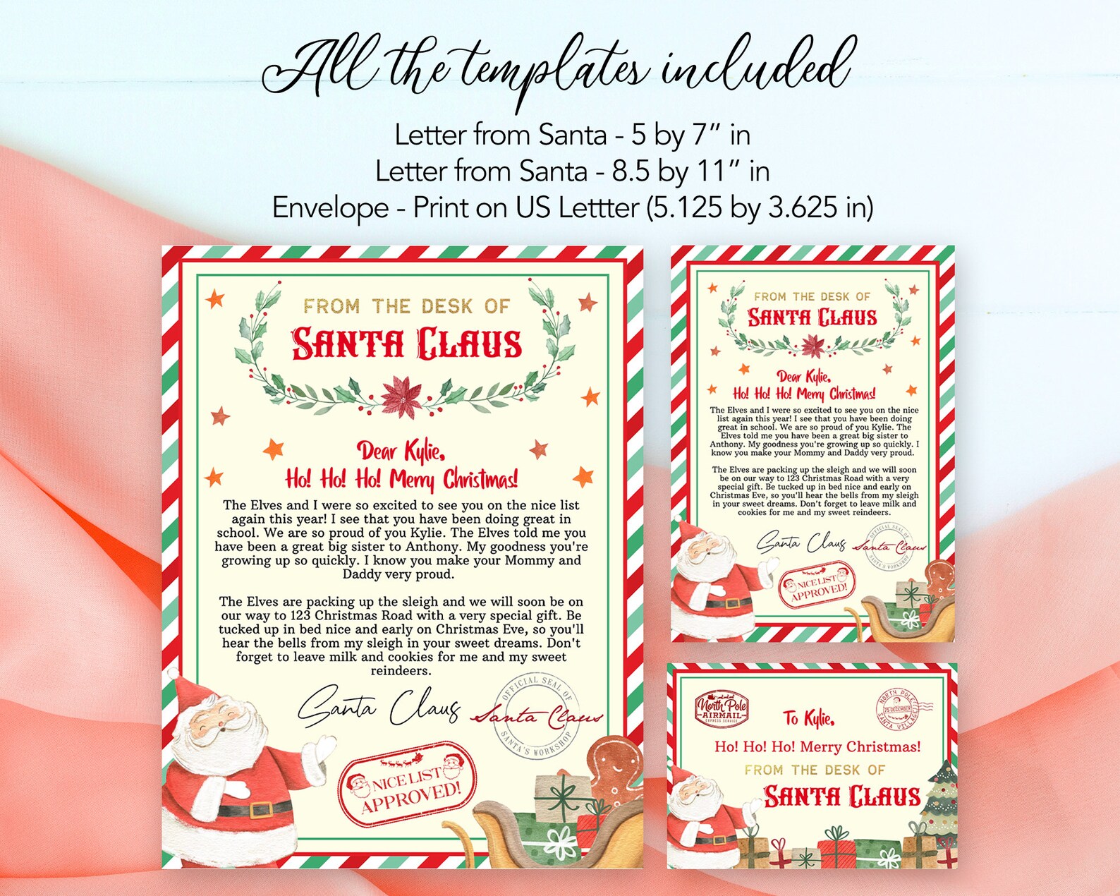 Editable Christmas Eve Box, Letter From Santa, Christmas Activity, Nice ...