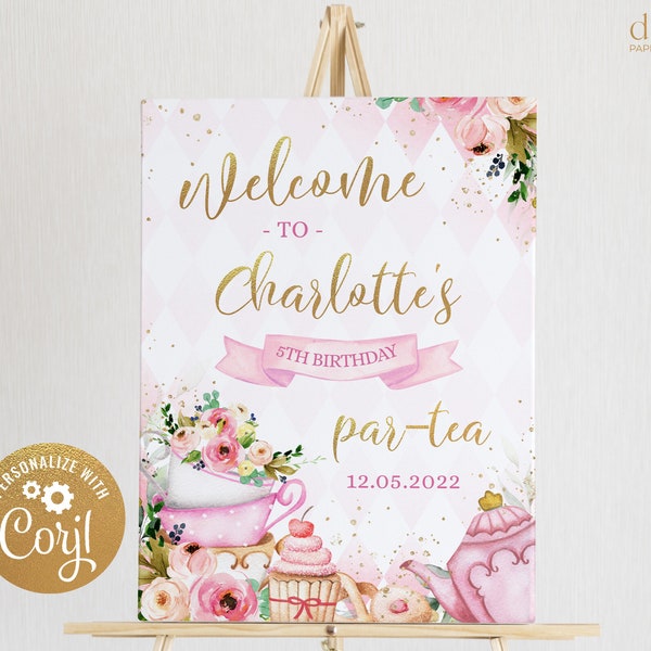 Tea Party Banner - Etsy