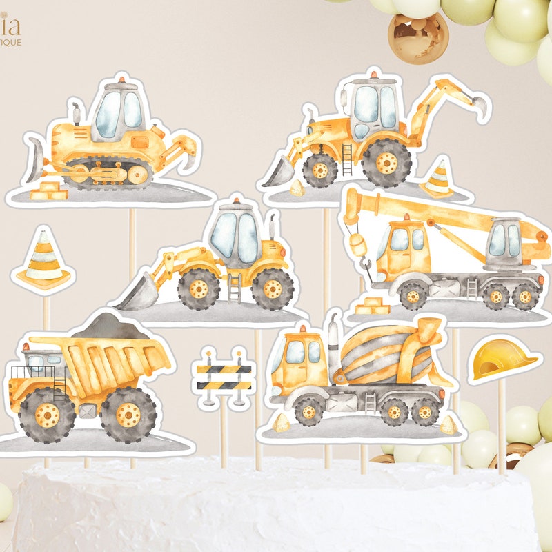 Excavator Cake Topper - Etsy