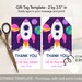 EDITABLE Space Birthday Thank You for Coming Gift Tag, Galaxy Party ...