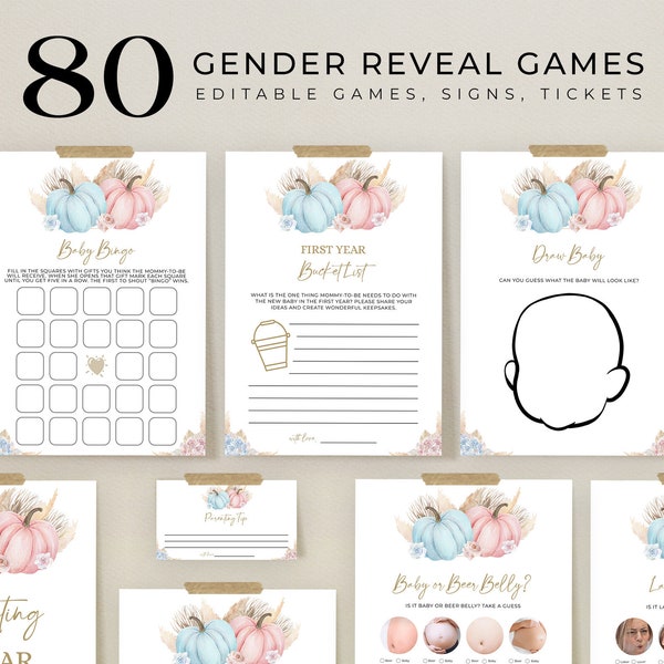 Fall Gender Reveal - Etsy