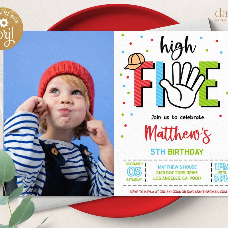 High Five Birthday - Etsy