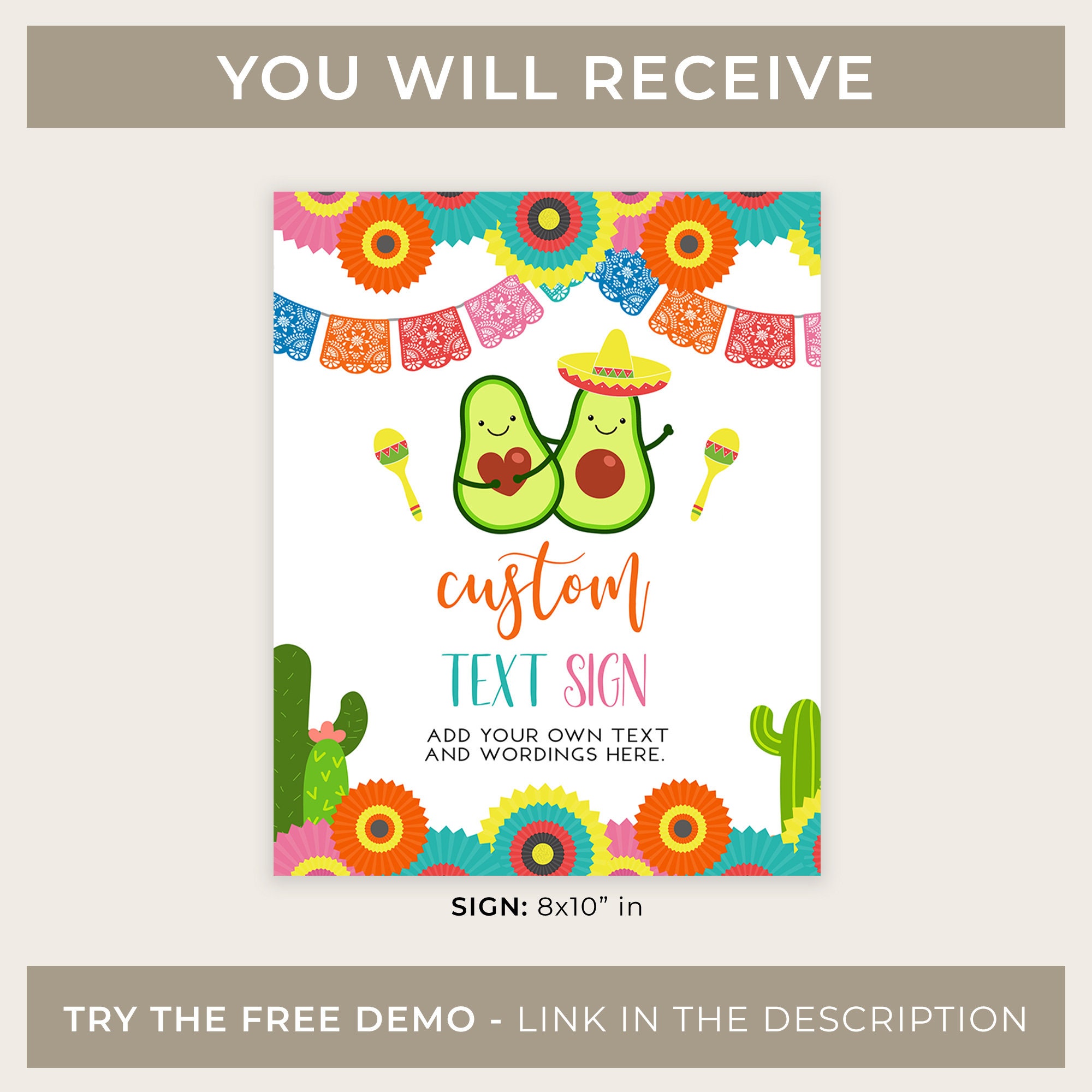 Holy Guacamole Baby Shower Custom Text Sign, Fiesta Baby Shower Decor ...