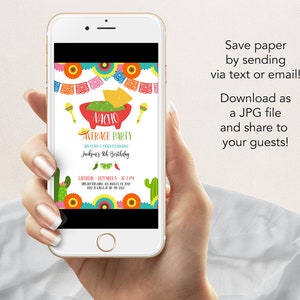 Nacho Average Party Invitation, EDITABLE Fiesta Birthday Invite ...
