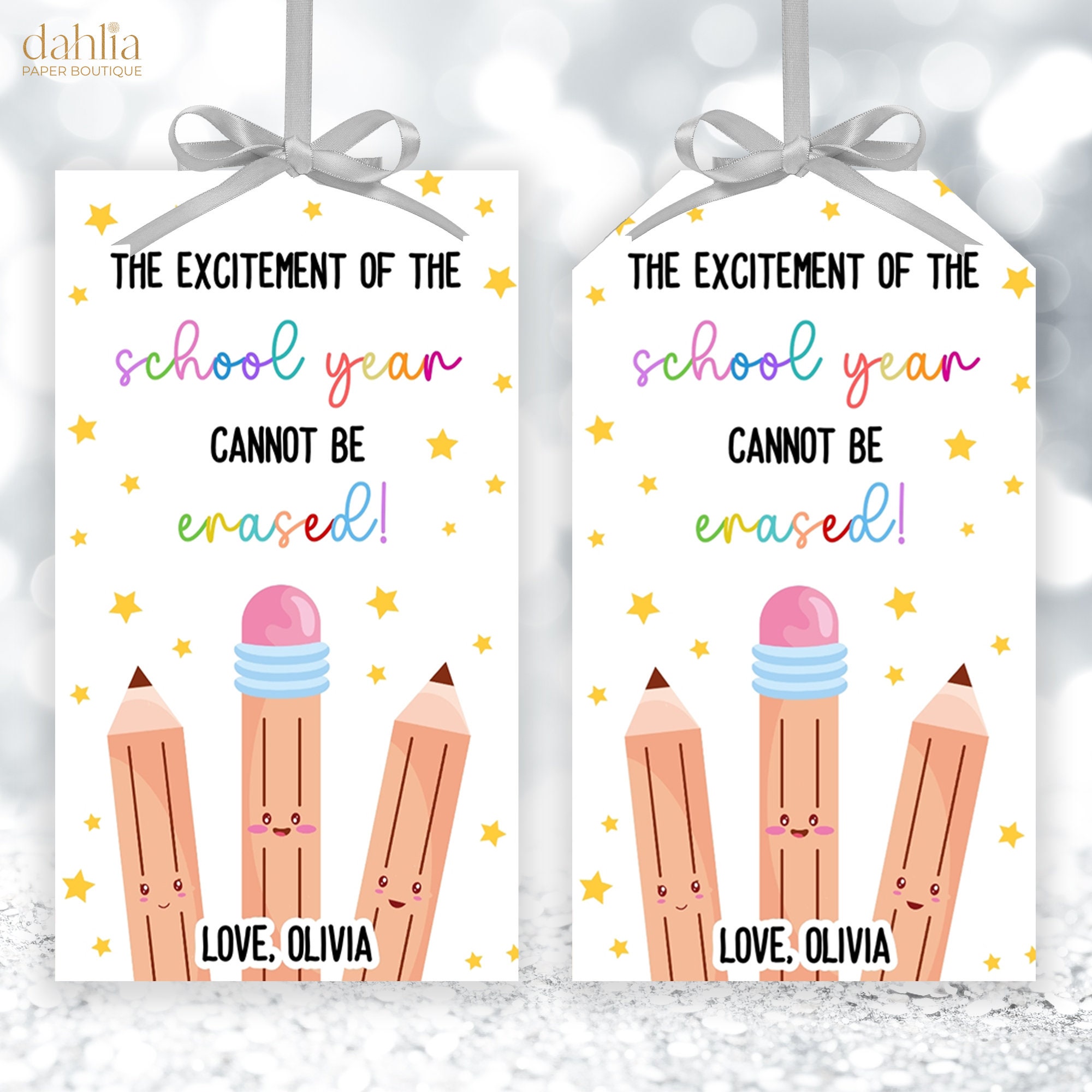 Welcome Back to School Favor Tags, EDITABLE First Day of School Gift ...