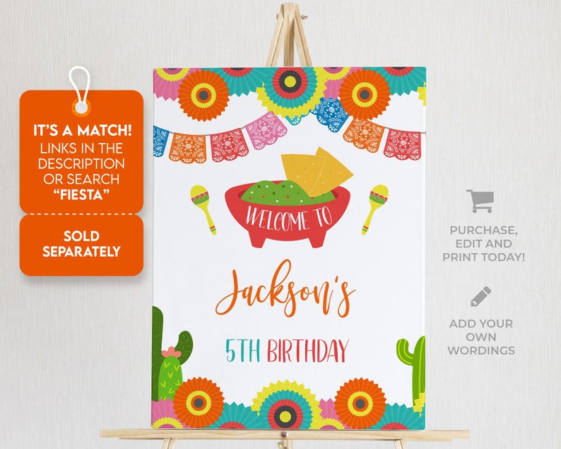 Nacho Average Party Invitation EDITABLE Fiesta Birthday - Etsy