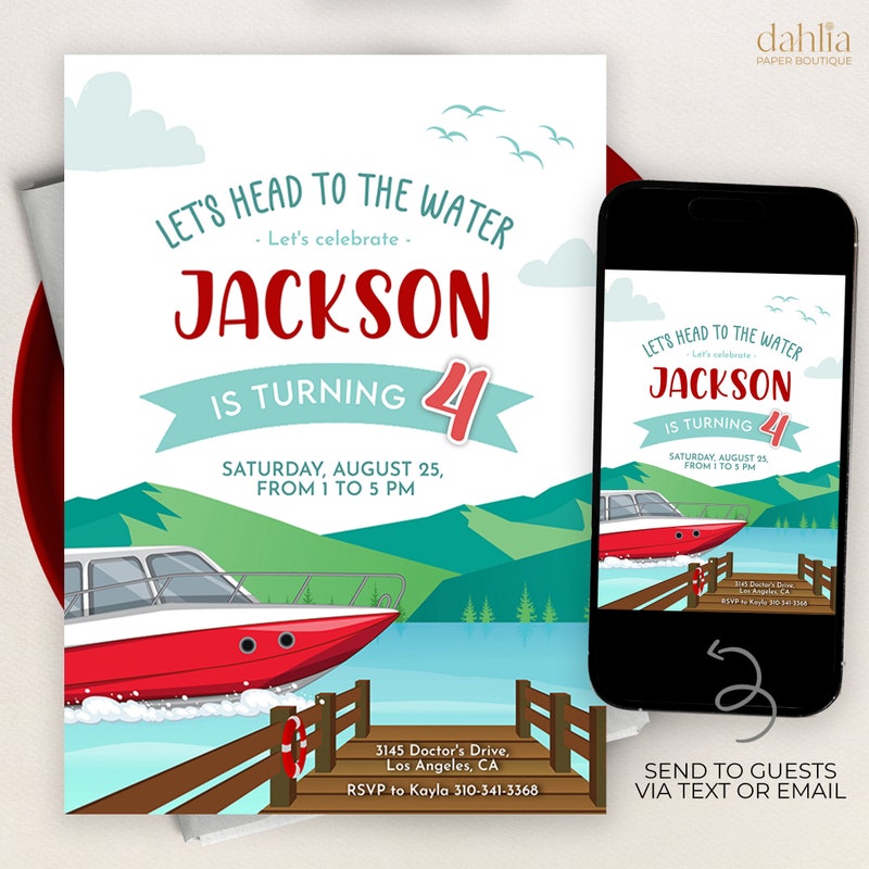Boat Invitations - Etsy