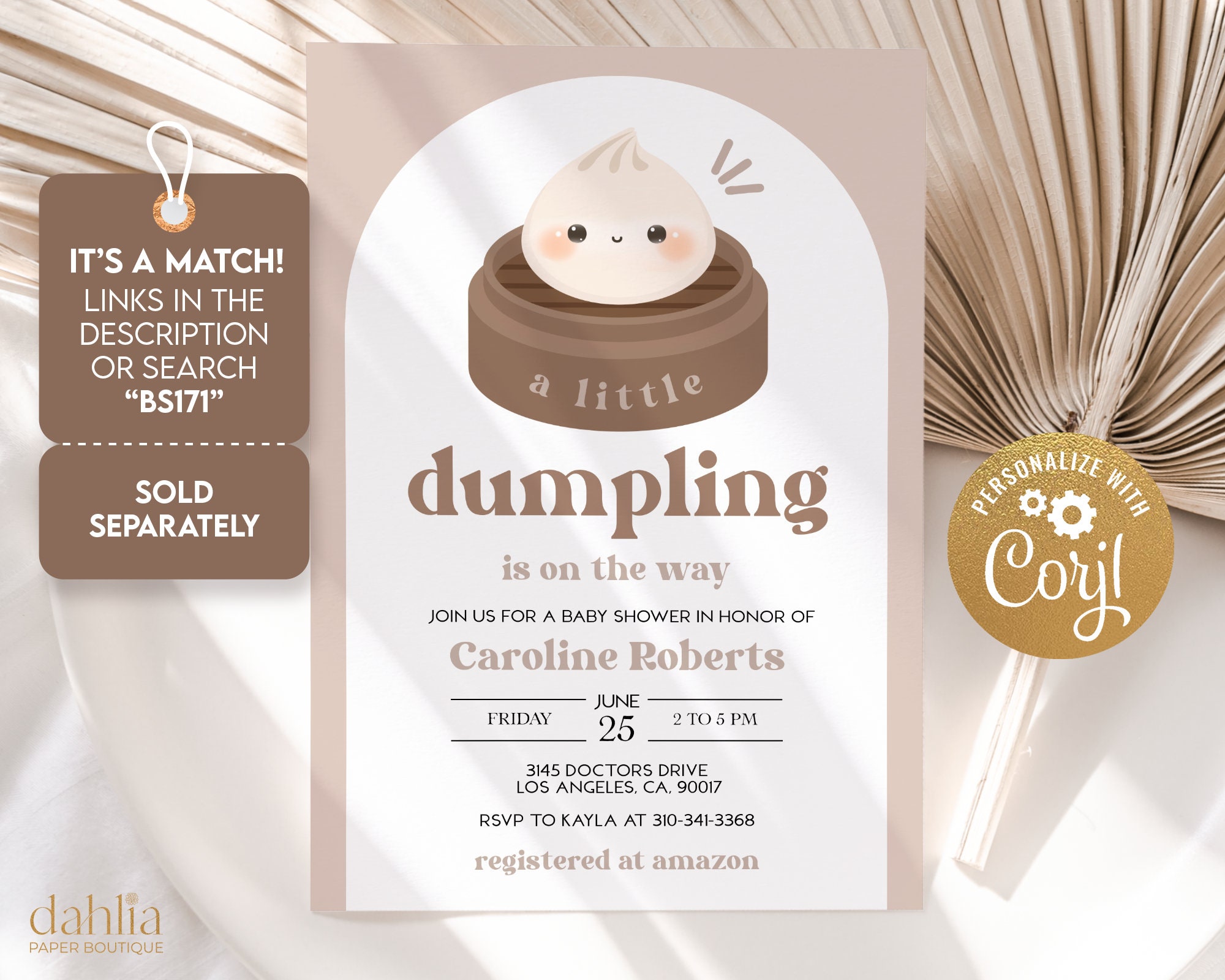 Editable 80 Dumpling Baby Shower Games, Modern Dim Sum Baby Shower ...
