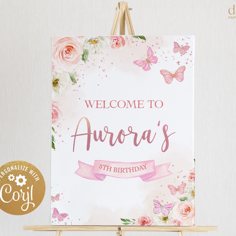 Butterfly Birthday Banner - Etsy