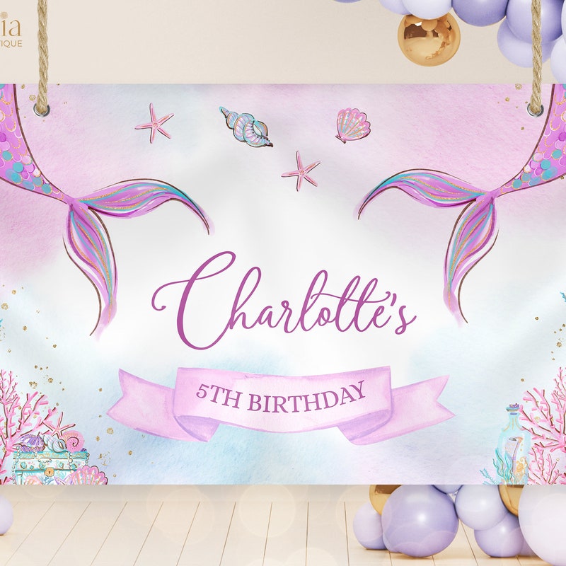 Mermaid Backdrop - Etsy