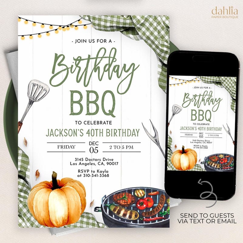 Fall Invitations - Etsy