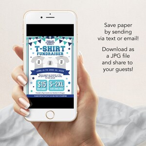 Editable T Shirt Fundraiser Flyer, Clothing T-shirt Poster Template ...
