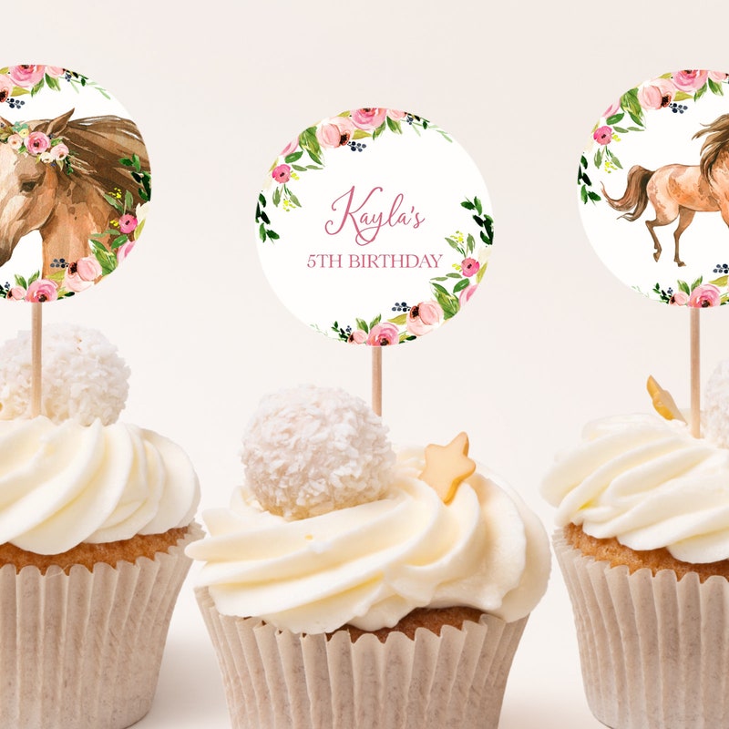 Horse Cupcake Topper - Etsy