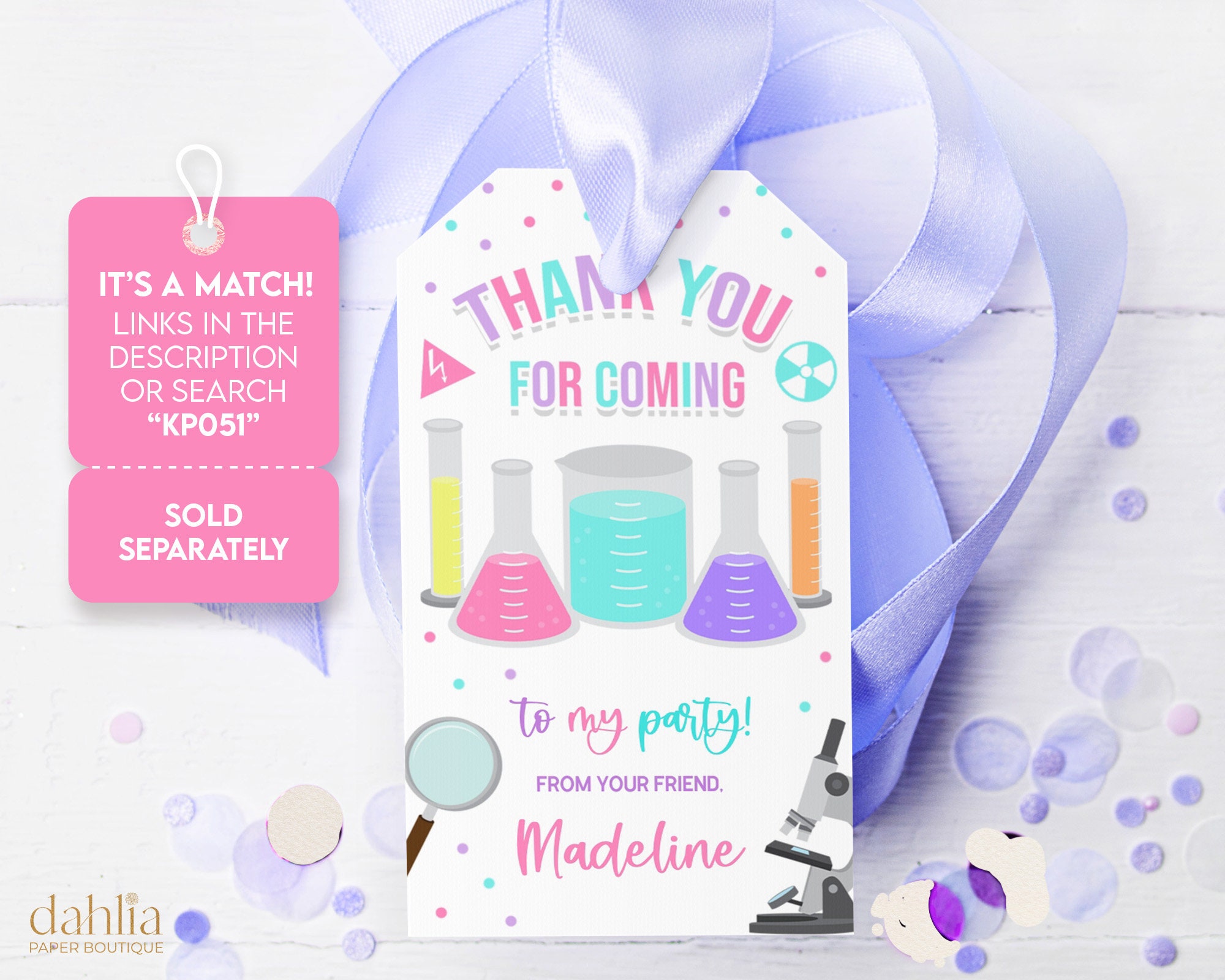 EDITABLE Mad Science Birthday Welcome Sign Girl Science Party - Etsy