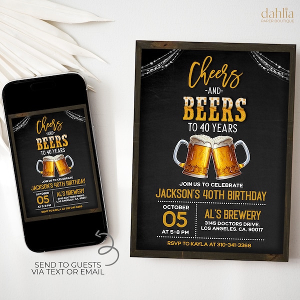 Beer Invitation - Etsy
