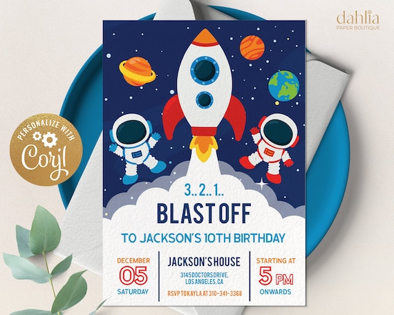 Astronaut Birthday Theme
