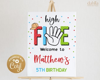 Hi Five Welcome Sign - Etsy