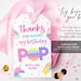 EDITABLE Pop It Thank You for Coming Gift Tag, Pop It Party Favor Tag ...