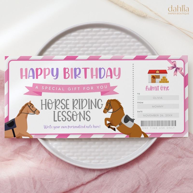 Printable Equestrian Certificate Templates - Etsy