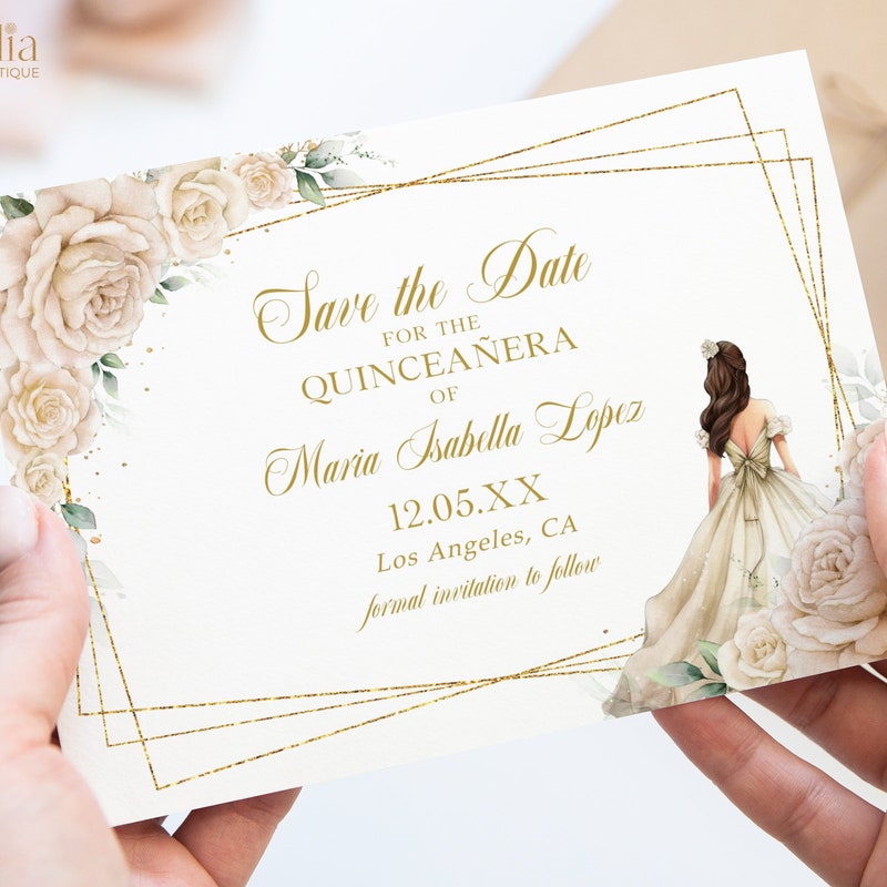 Quinceanera Save the Date - Etsy