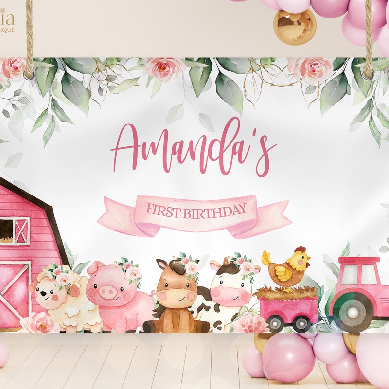 Farm Animal Backdrop - Etsy