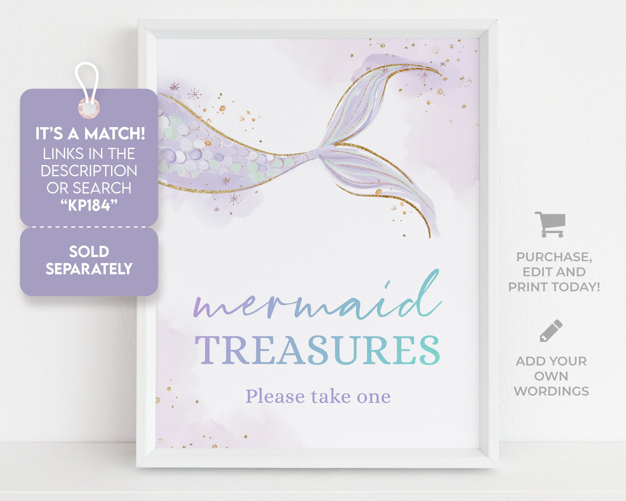 EDITABLE Under the Sea Birthday Label, Thank You for Coming Round Gift ...