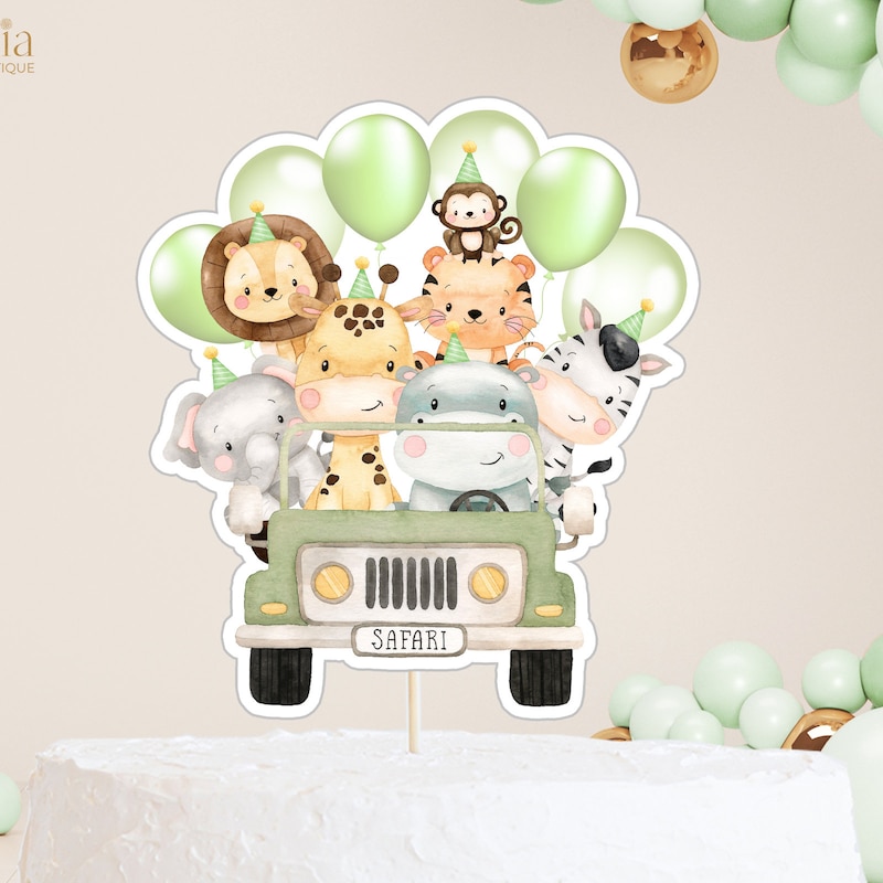 Safari Cake Topper - Etsy