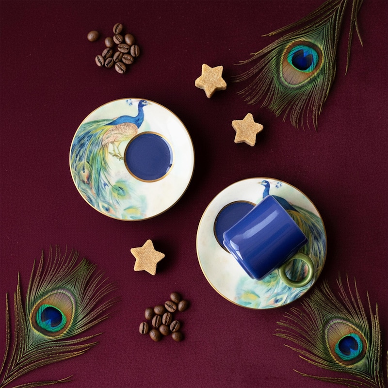 Espresso Cups Peacock - Etsy