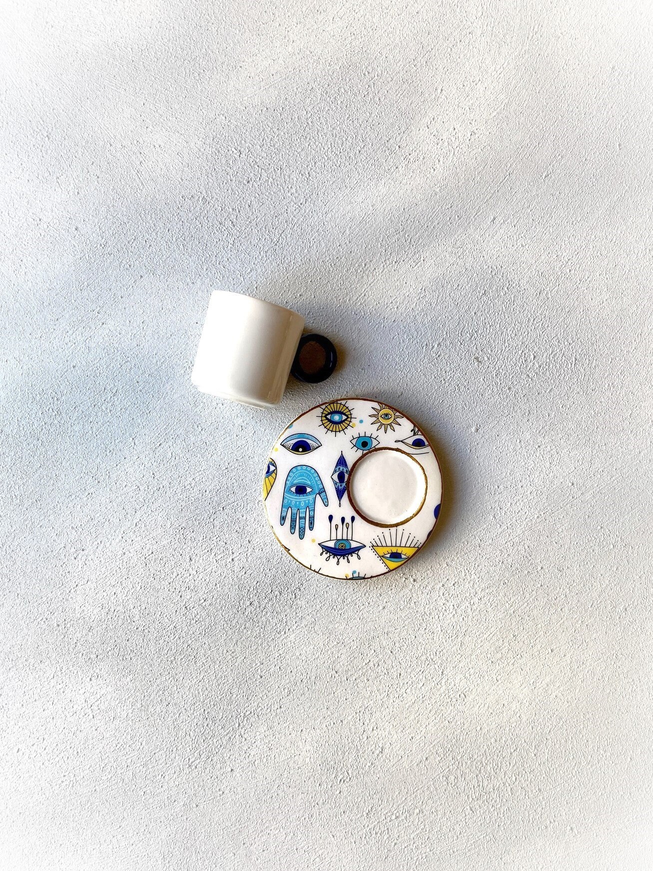 Espresso Cups Set 2.50oz, Ceramic Coffee Cup for Coffee Lovers ...