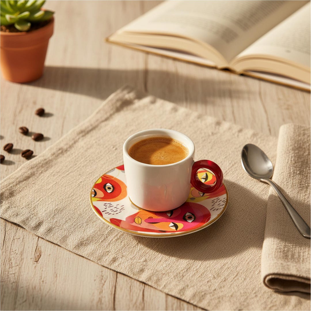 Ceramic Espresso Cup Set – Modern Fall Coffee Cups for Home and Kitchen ...