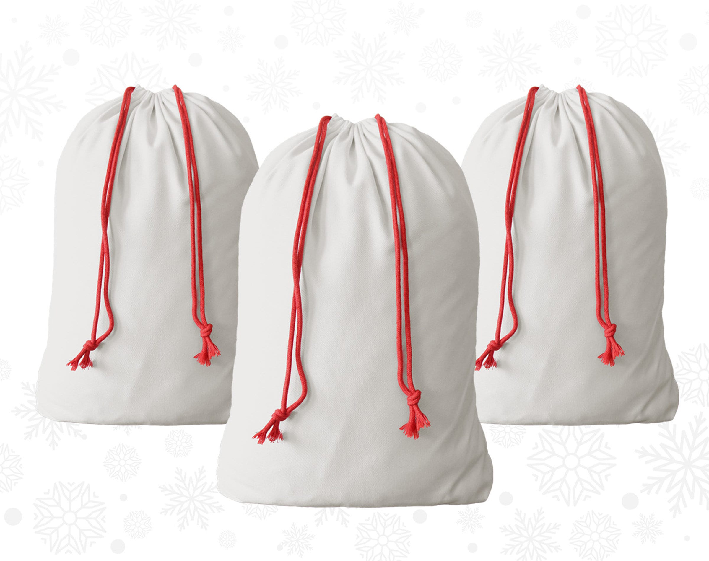 Large Sublimation Santa Sack – Blank Polyester Christmas Gift Bag ...