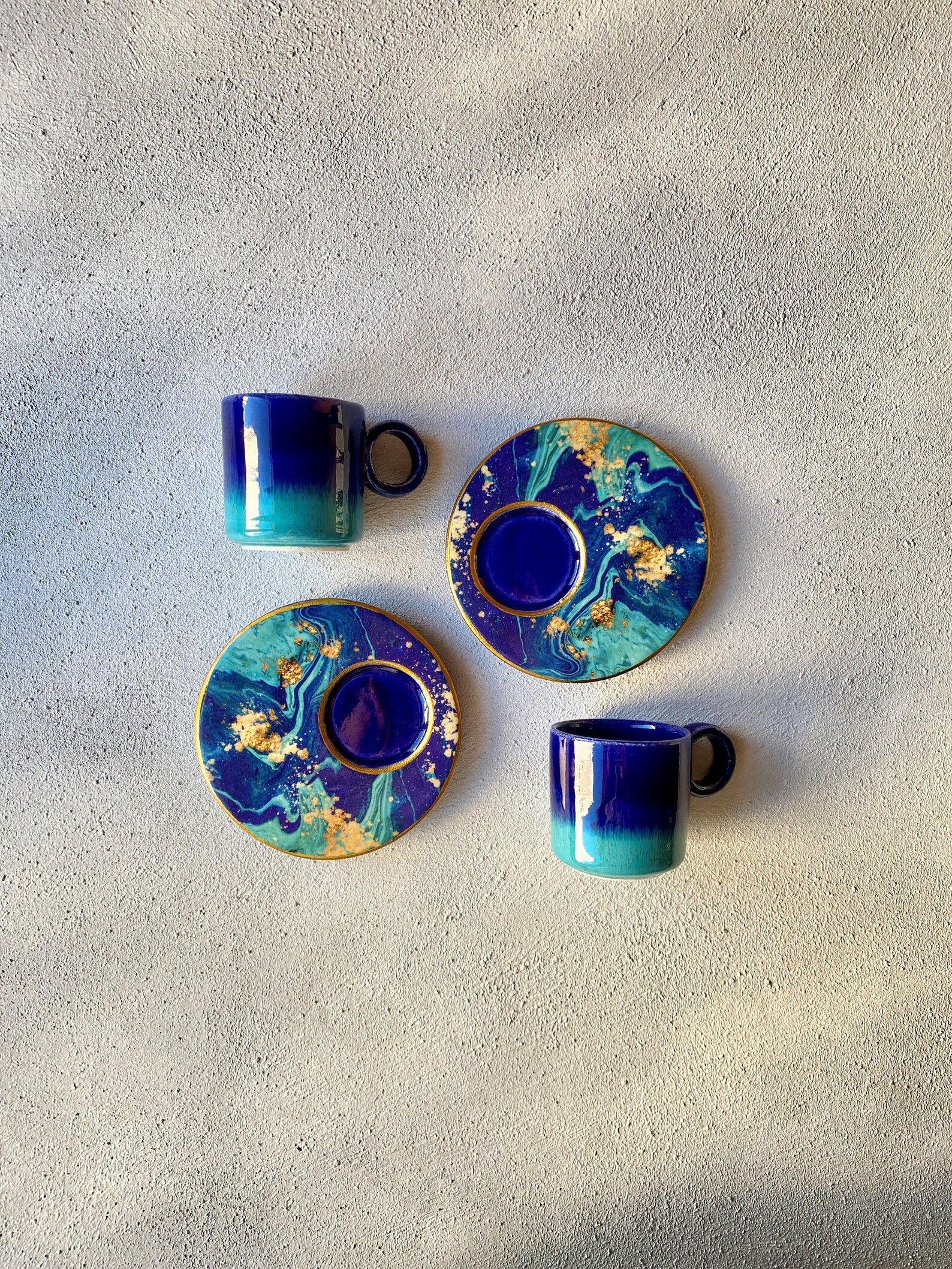 Espresso Cups Set 2.50oz Ceramic Coffee Cup for Coffee - Etsy