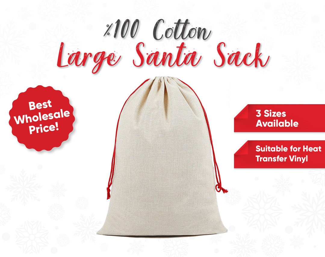 Blank Extra Large Santa Sack, Christmas Stocking, Wholesale Santa ...