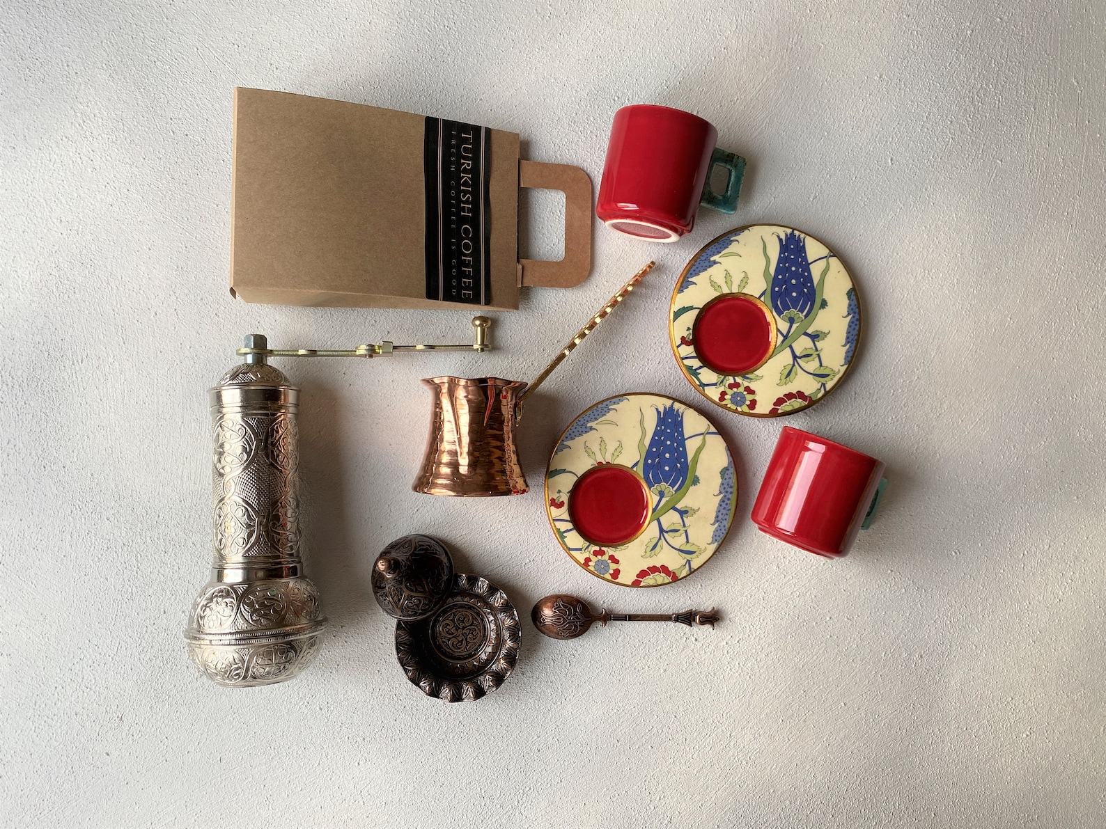 Turkish Coffee Gift Box Turkish Coffee Set With Traditional - Etsy