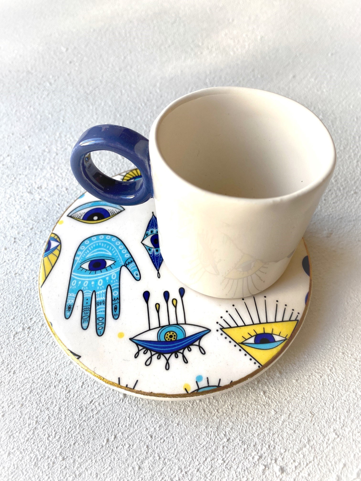 Espresso Cups Set 2.50oz Ceramic Coffee Cup for Coffee | Etsy