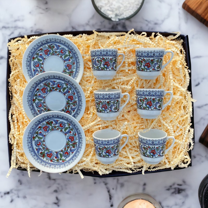 Turkish Ceramic Coffee Cups - Etsy