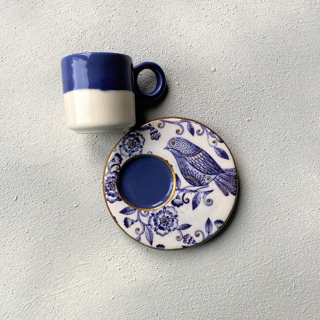 Espresso Cups Set 2.50oz, Home Gift for Mother, Ceramic Coffee Cup for ...