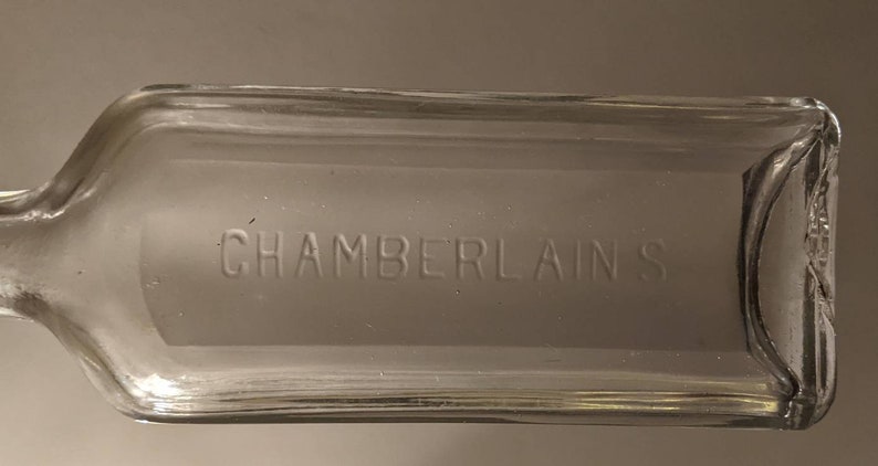 1930’s Antique Glassware: "chamberlain's" Bottle in Excellent Condition ...