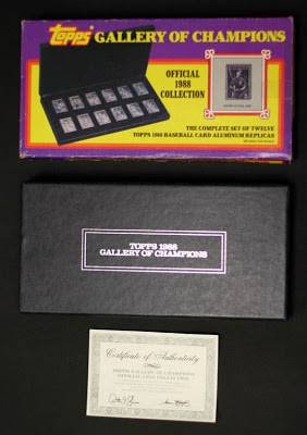 Vintage Topps 1988 Gallery of Champions Full Set of 12 Baseball Card ...