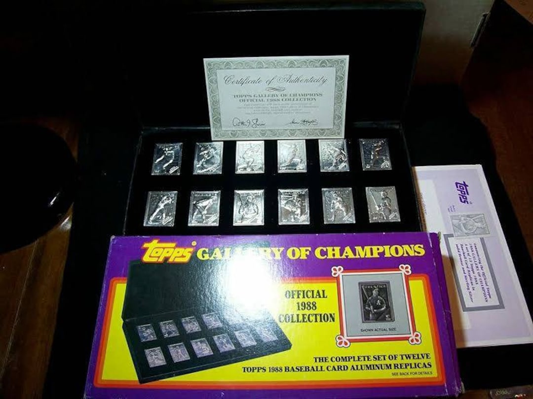 Vintage Topps 1988 Gallery of Champions Full Set of 12 Baseball Card ...