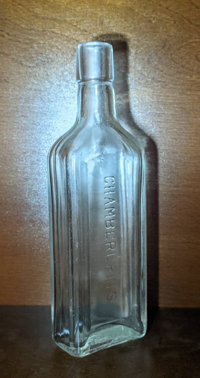 1930’s Antique Glassware: "chamberlain's" Bottle in Excellent Condition ...