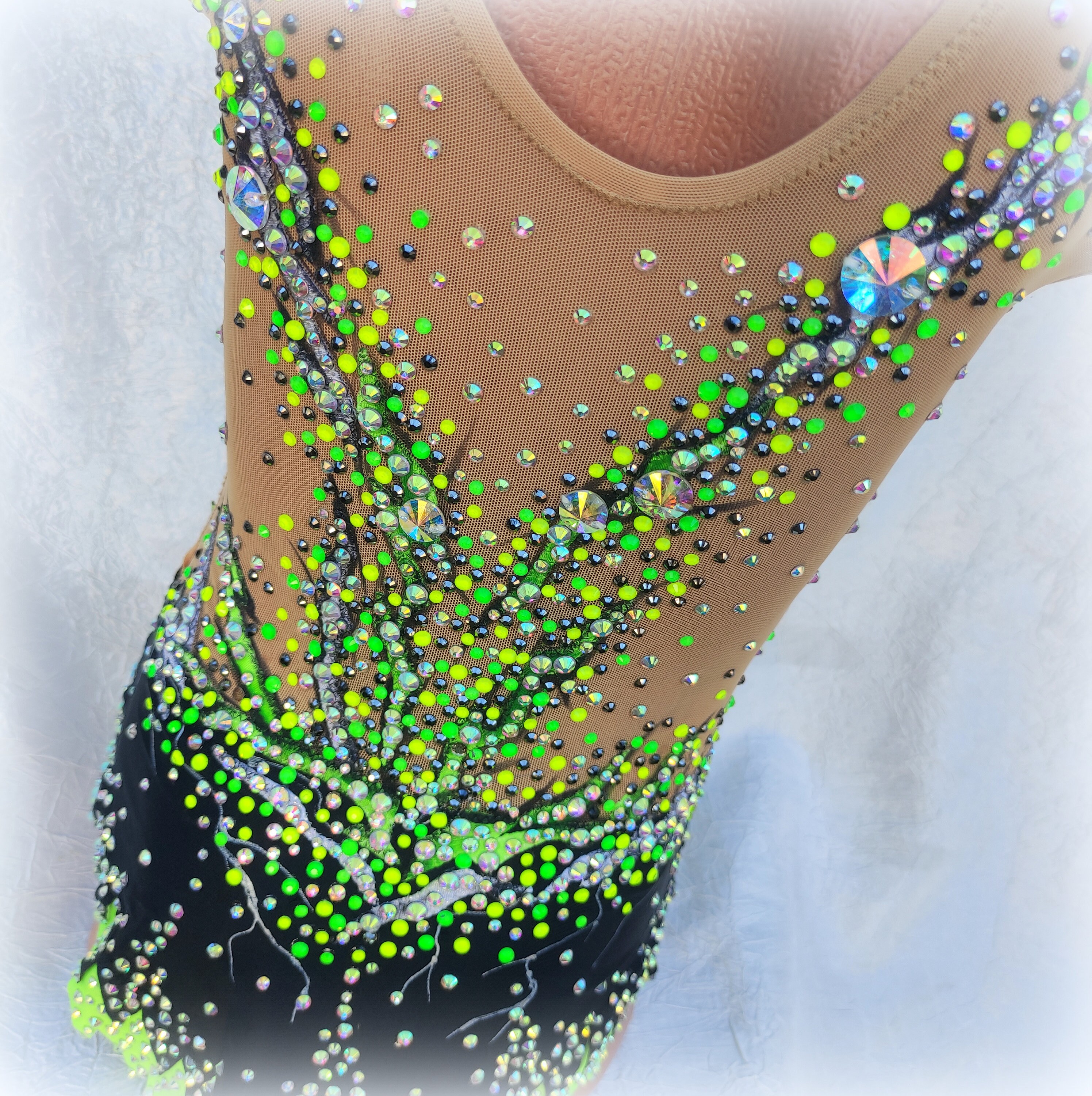 Rhythmic Gymnastics Leotard for Girls, Gymnastics Leotard in Black, RG ...