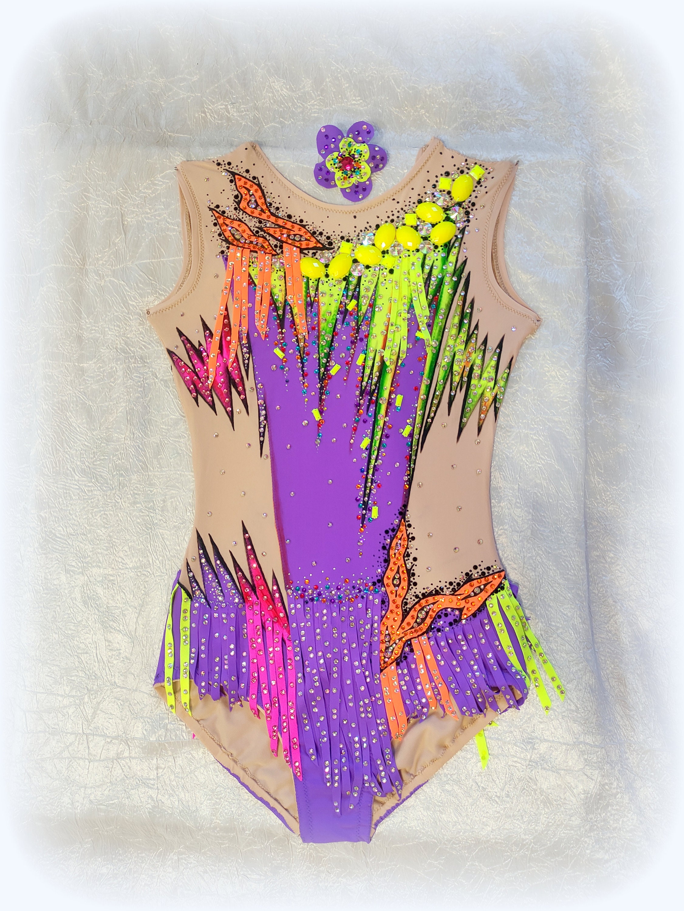 Rhythmic Gymnastics Leotard for Girls, Costume for Competition of ...