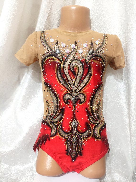 Rhythmic Gymnastics Leotard Baton Twirling Costume Figure - Etsy