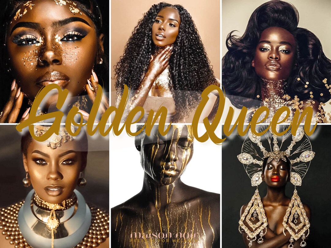 3 Golden Dark Skin Melanin Presets Best Brown Bronze Gold - Etsy