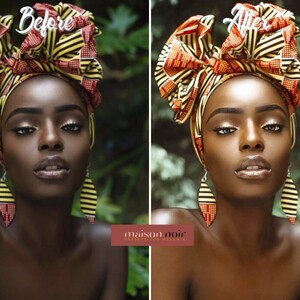 3 Golden Dark Skin Melanin Presets | Best Brown Bronze Gold Skin Black ...