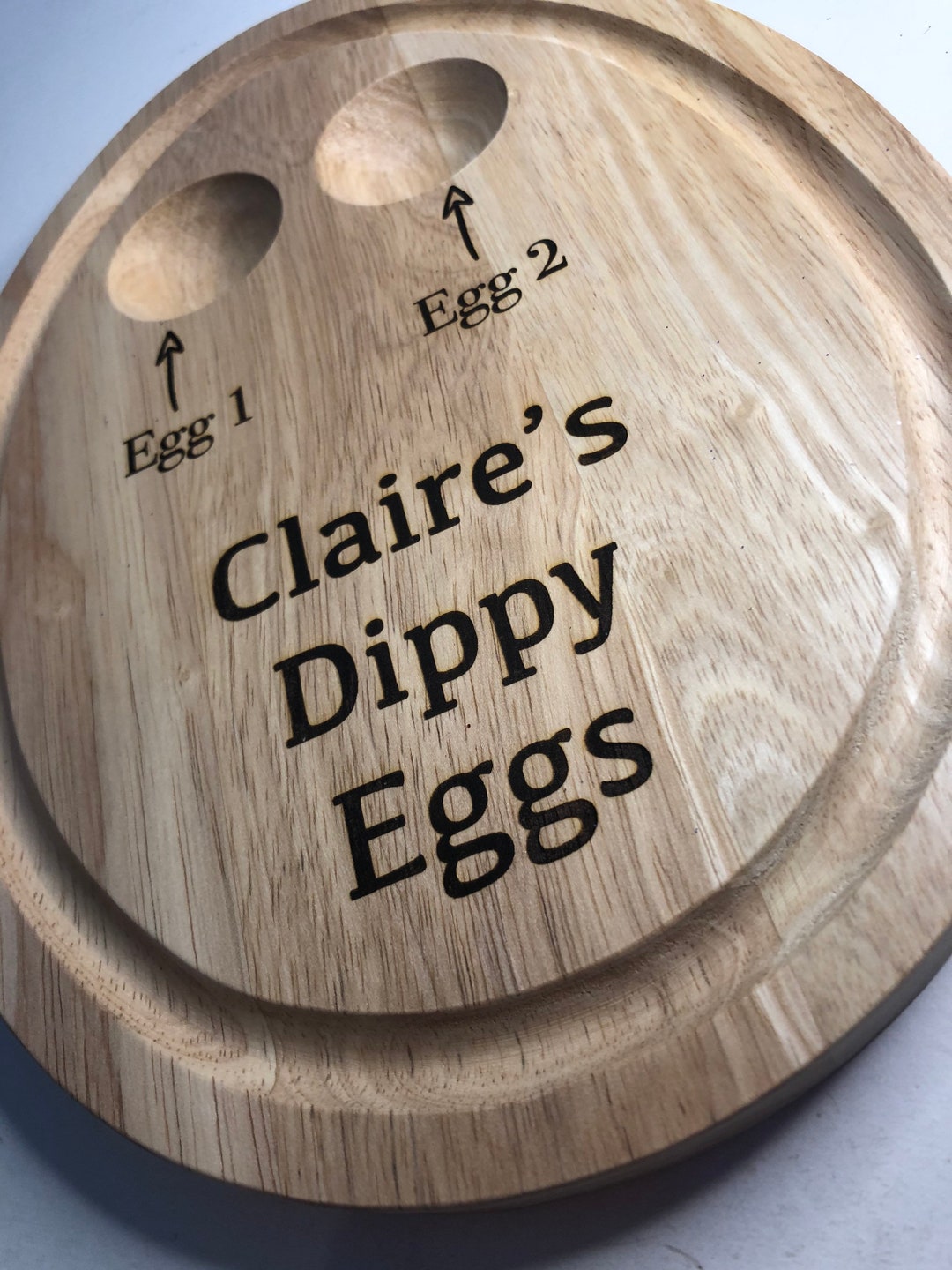 Personalised Engraved Dippy Egg Board,gift,birthday,wedding,christmas ...