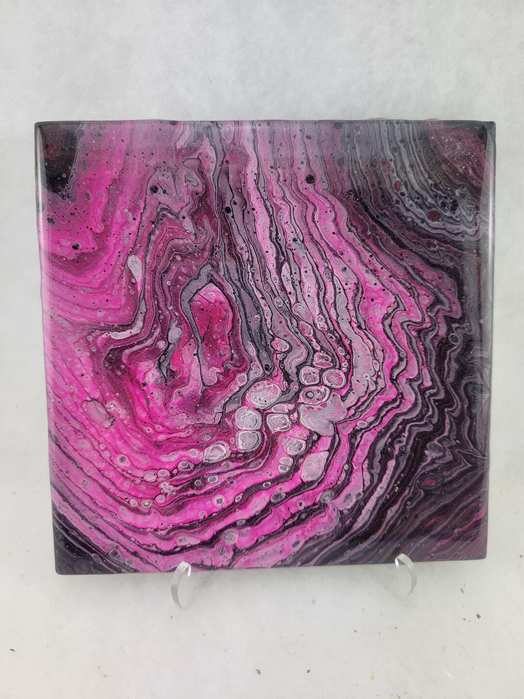 Ceramic Trivet Painted With Acrylic Paint and Sealed With Resin,cork ...